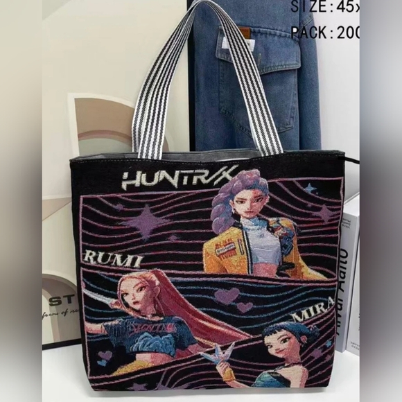 K-Pop Demon Hunters | Bags | Kpop Demon Hunters Large Tote Bag New ...